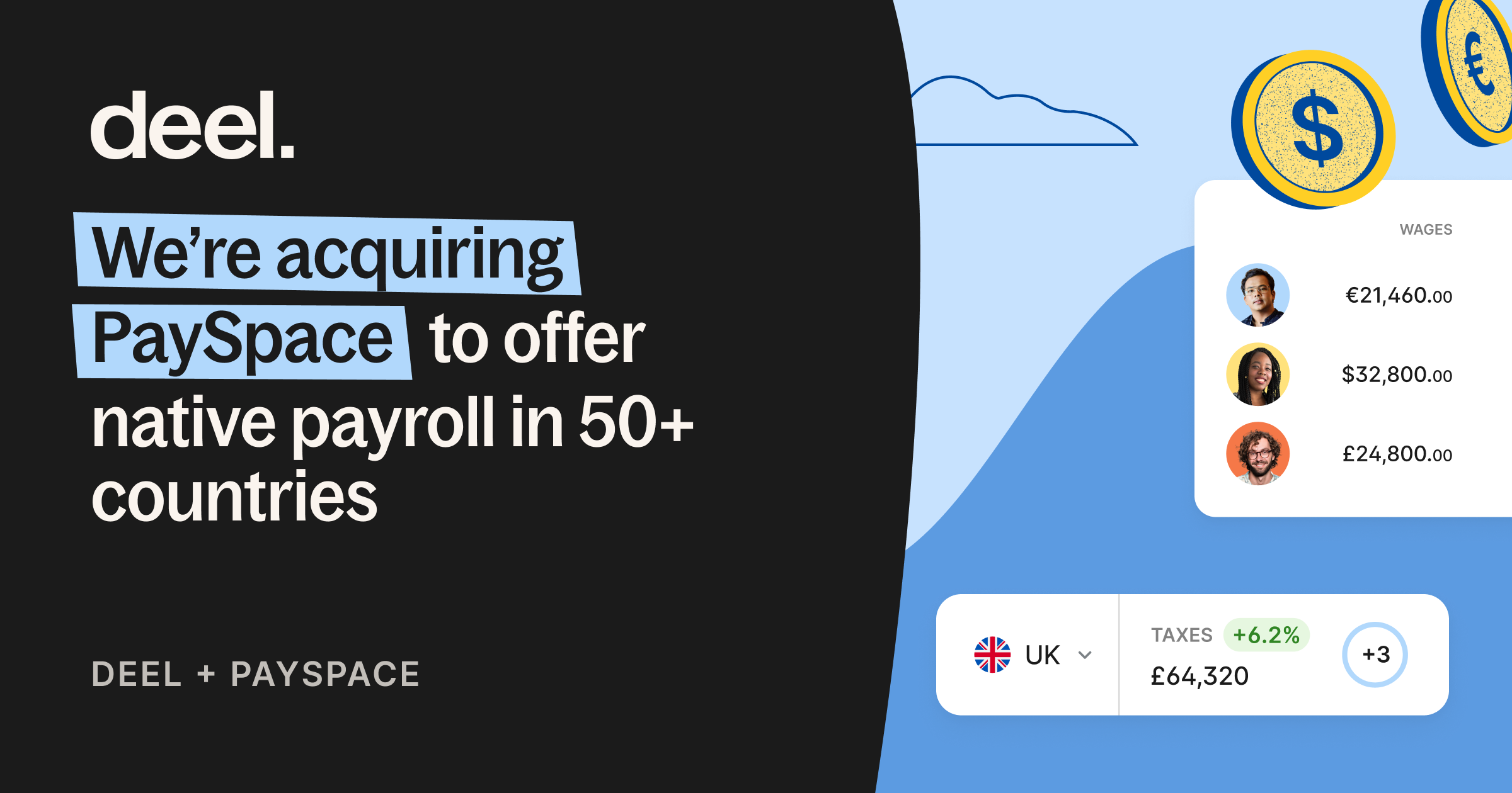 Deel is acquiring native payroll company, PaySpace